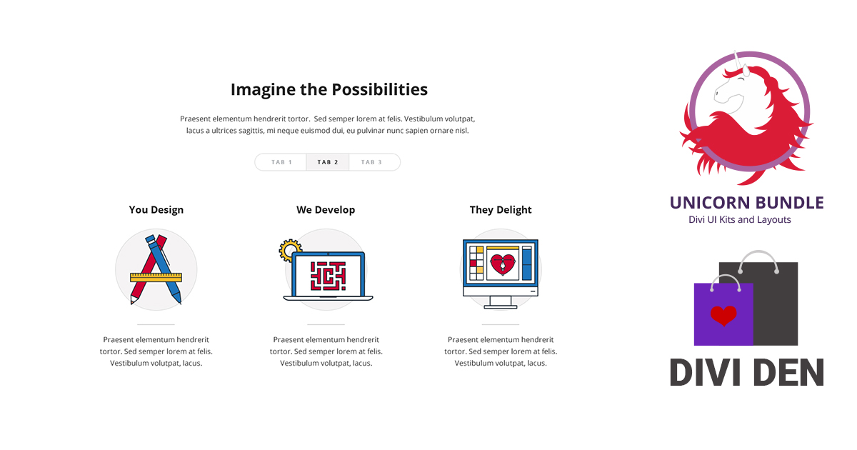 Features List Divi Kit - 10 Unique UI Modules