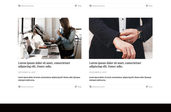 Free Divi Blog Layout from the Pixie Bundle | Premade Divi Page Layouts
