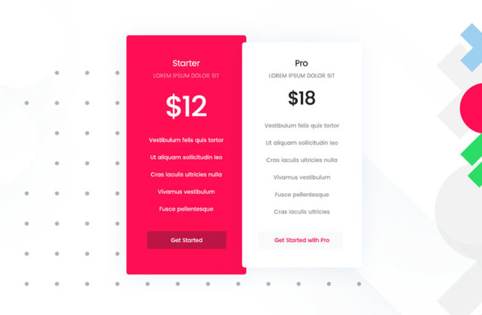 Divi Pricing Table Module - Day 1 | 12 Days Xmas Freebies