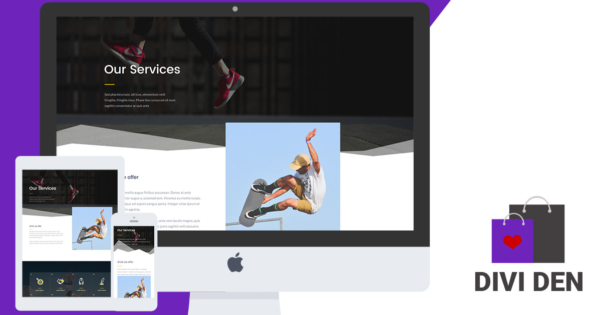 Divi Theme Services Page Layout - Try Divi Den on Demand with a Freebie ...