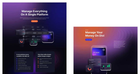 Financial Technologies Free Divi Layout Pack