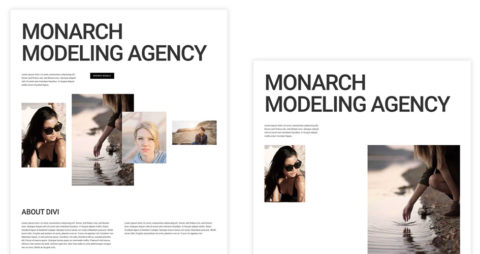 Modeling Agency Free Divi Layout Pack